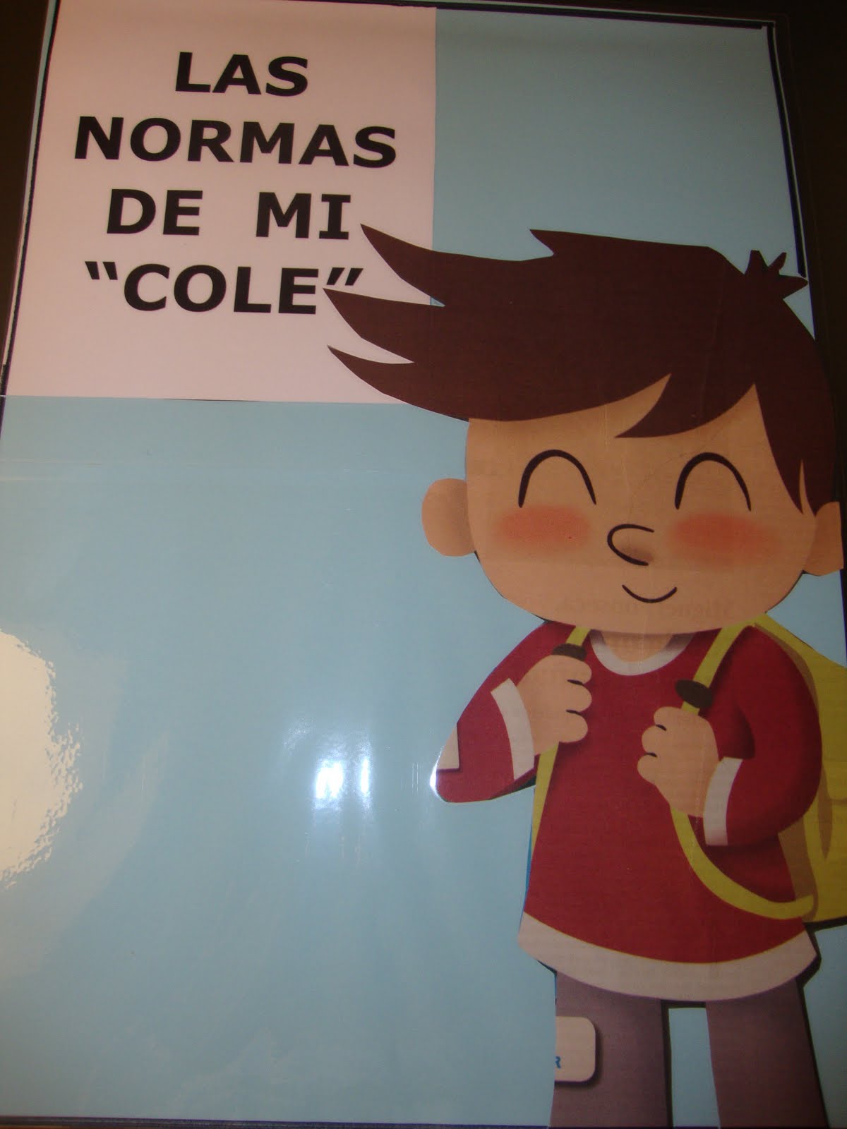 EL ARCO IRIS DE MI COLE: LAS NORMAS DE MI CLASE