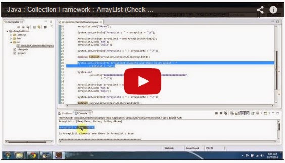 Java Ee Java Collection Framework Arraylist Check
