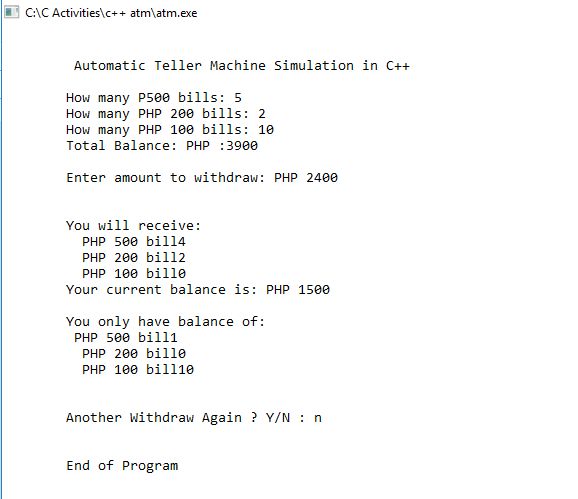 Free Programming Source Codes And Computer Programming Tutorials Automatic Teller Machine