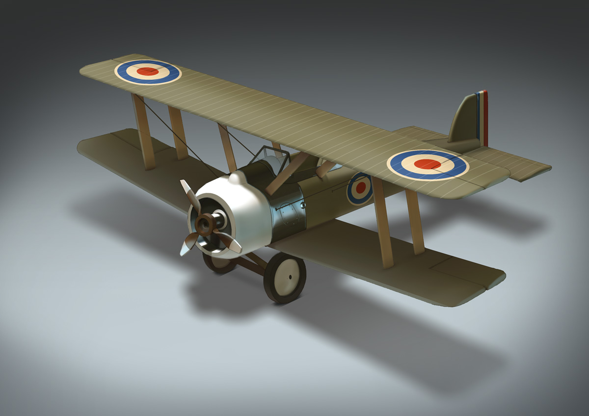 Rebecca Oborn- Concept Art: WW1 BiPlane study