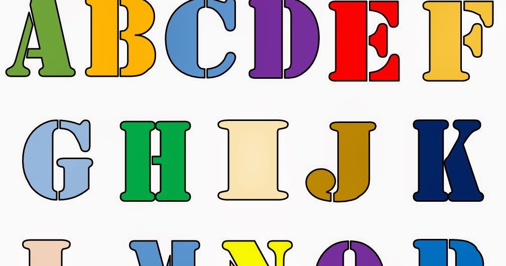 Blog Professor Zezinho : MOLDES DE LETRAS COLORIDAS II