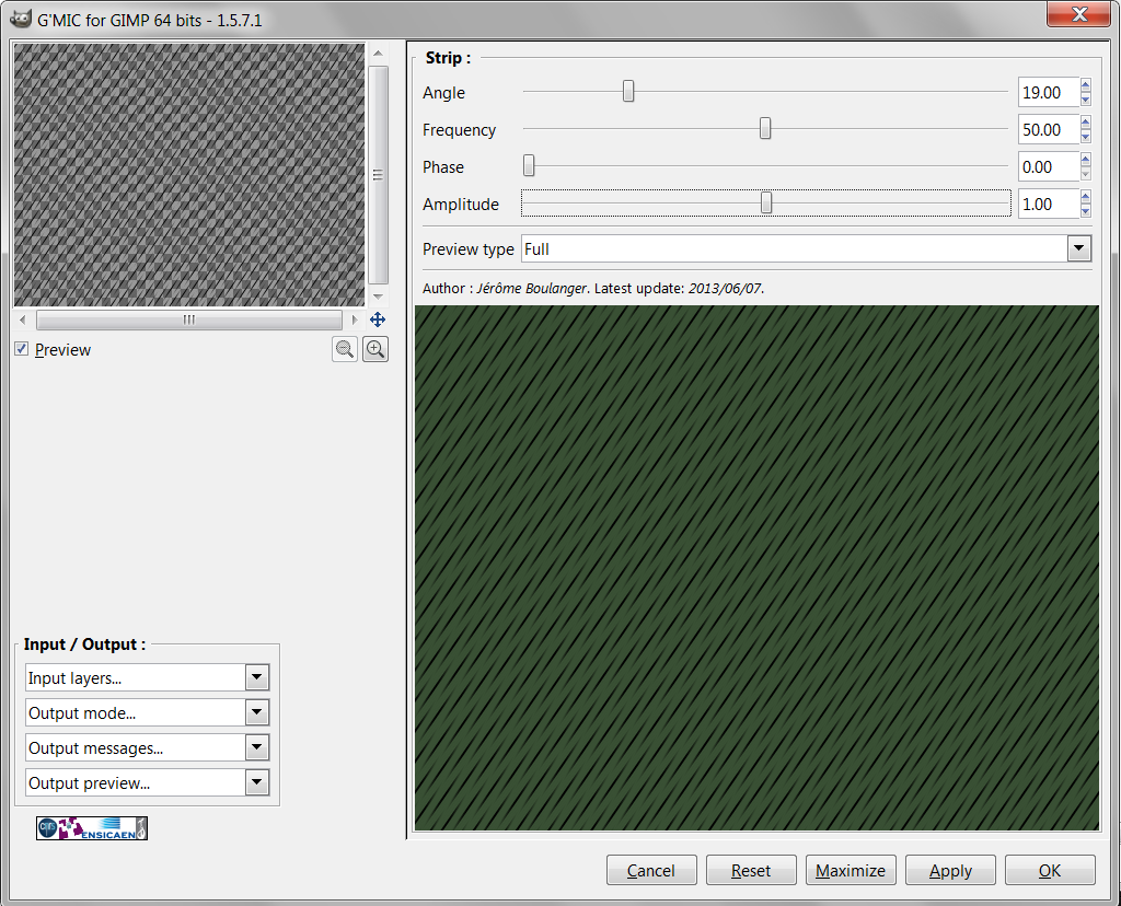 Gimp Science Labs: Filter Stripes