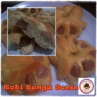 ENDNIES CAKES, SNACK N' COOKIES: RESEP :ROTI SOSIS BUNGA SOSIS