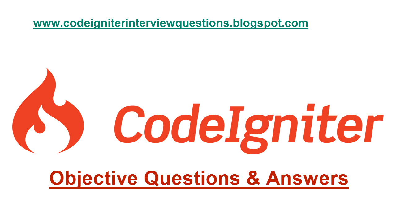 60 TOP Codeigniter Multiple choice Questions and Answers pdf download ...