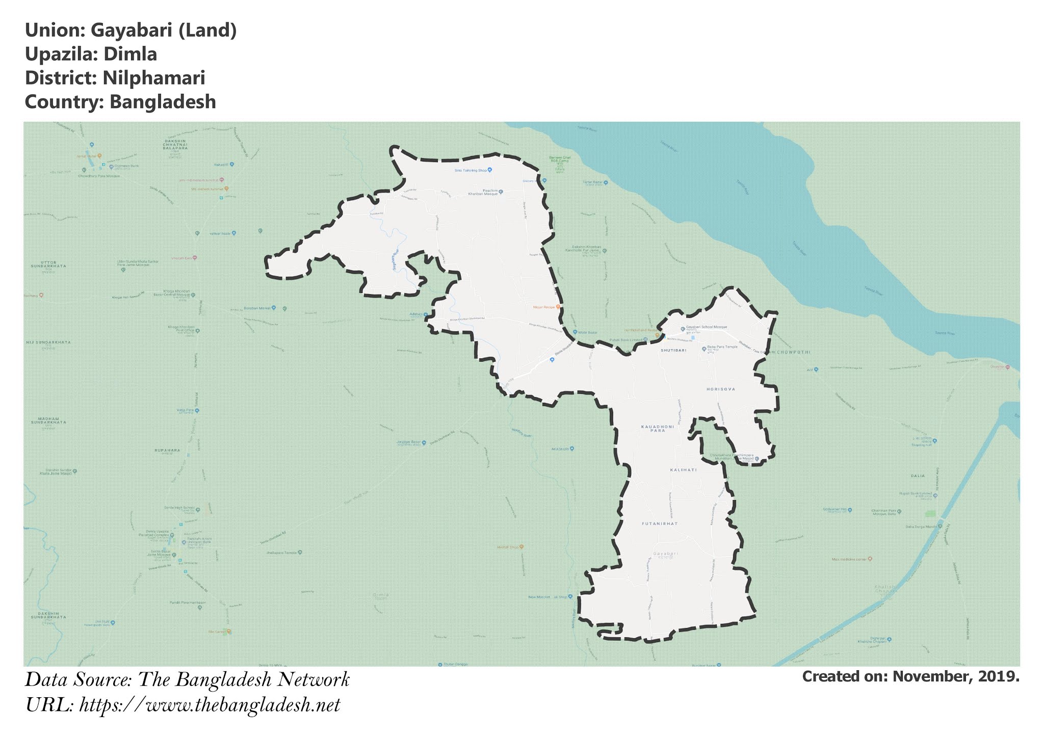 Gayabari Union, Nilphamari