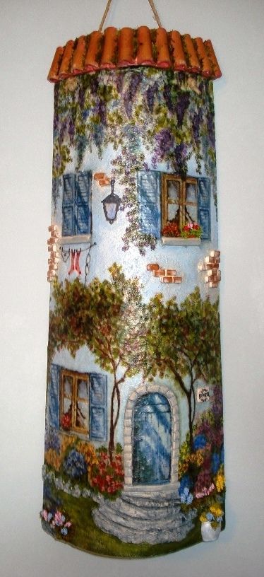 Aprende 2 técnicas de cómo decorar tejas paso por paso ~ Haz Manualidades