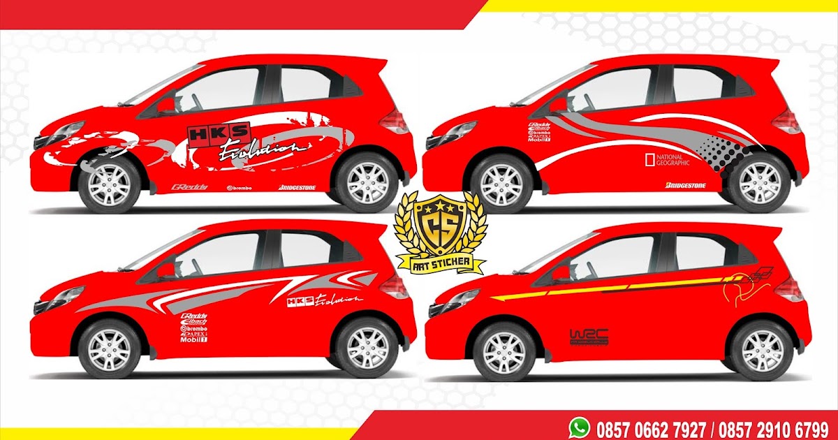 cutting sticker honda brio