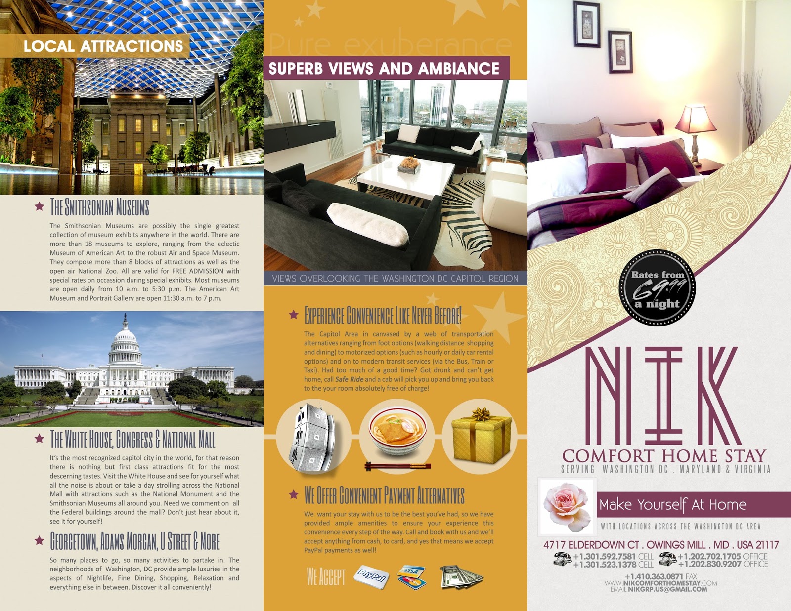 VIJIMAMBO: NICK COMFORT HOMESTAY-( BROCHURE) DMV-USA.