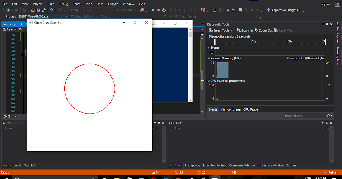 Opengl Midpoint Circle Drawing Algorithm