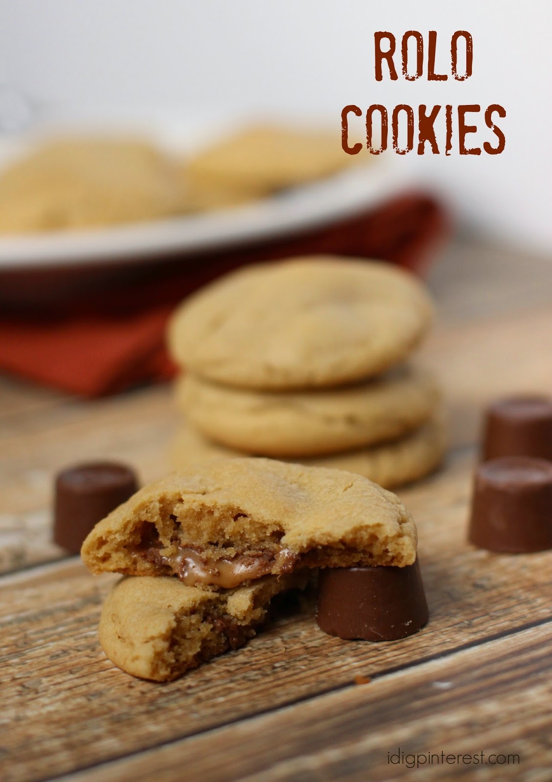 Rolo Peanut Butter Cookies - I Dig Pinterest