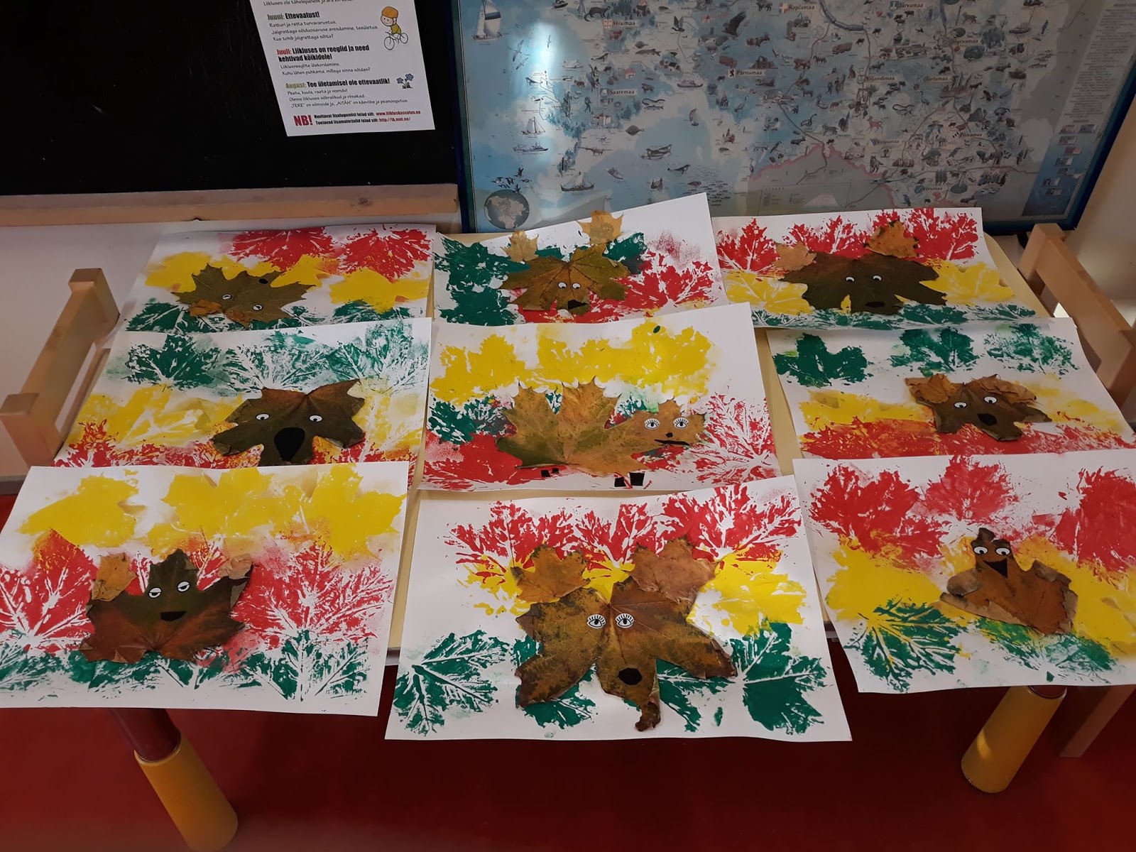 "Roheline kool" Tallinna Lasteaias Vikerkaar: "Sügis, puud ja mets ...