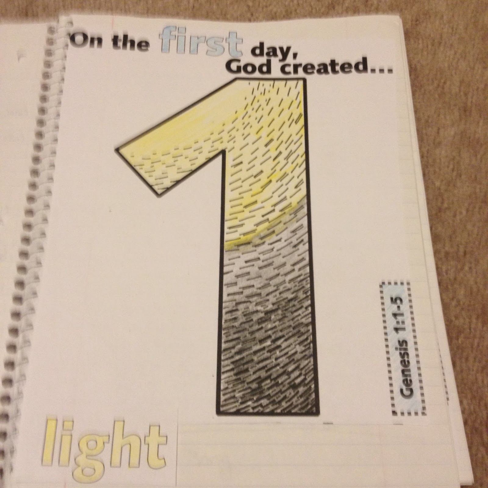 Teaching Kids, God's Gift!: On The First Day God Created Light!