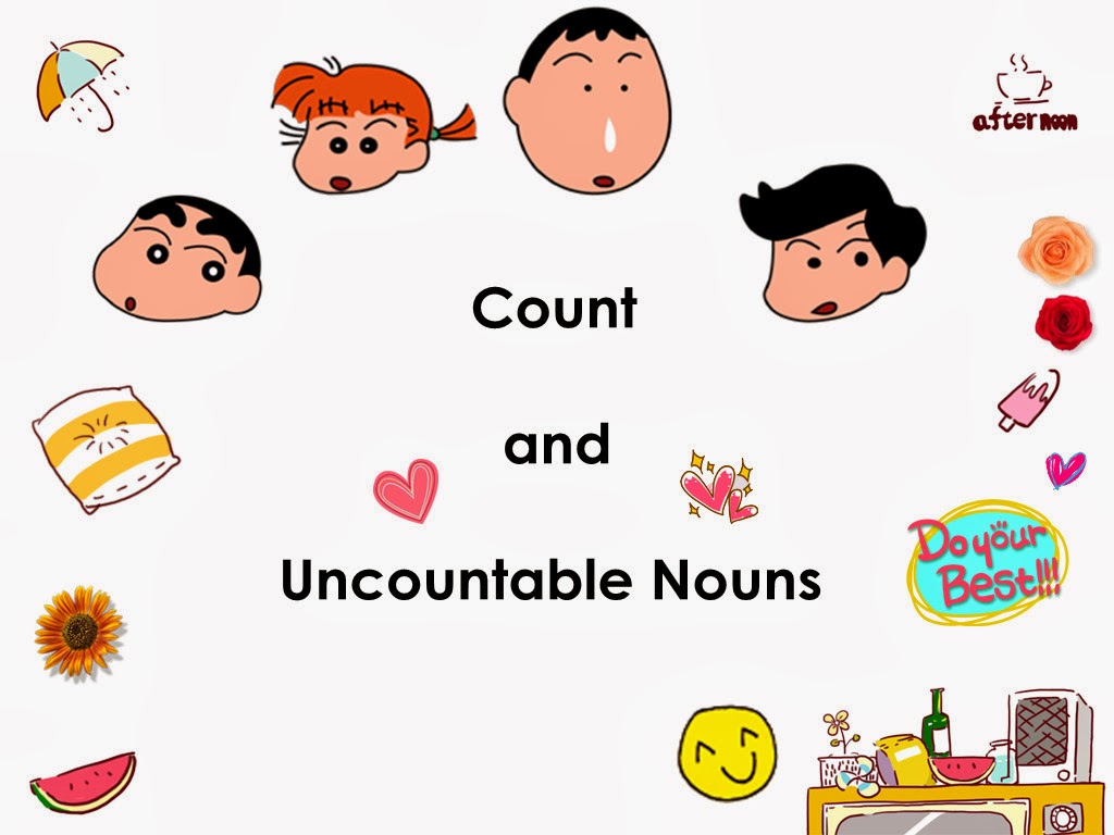 English Rocket: Countable & uncountable nouns games