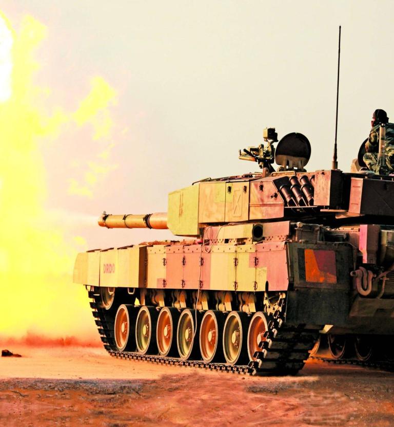 Indian Arjun main battle tank (MBT) in Action - Bharat Military Review