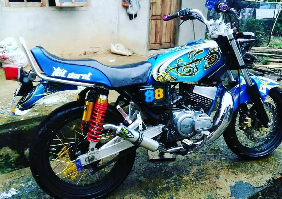 Gambar Motor RX King Biru - Hobi RX-King