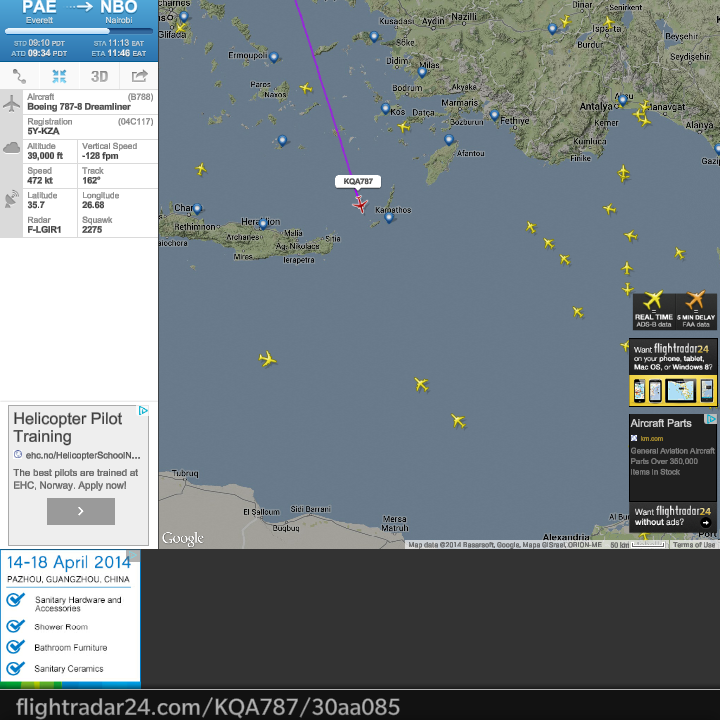 Bankelele: Boeing 787 Dreamliner Arrives at Kenya Airways