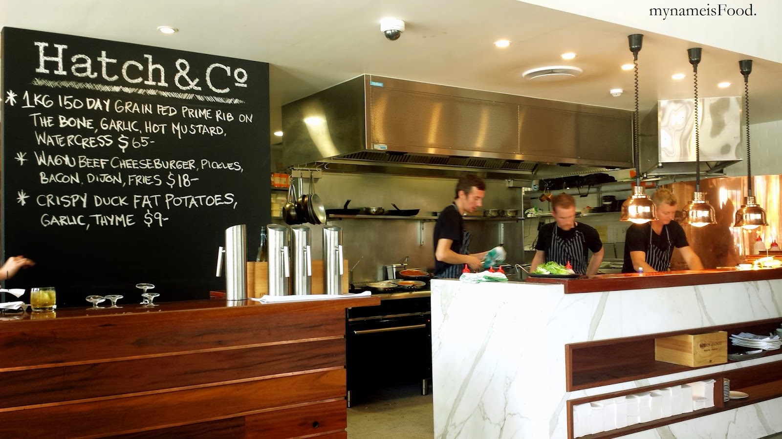 Hatch & Co., Gasworks Plaza, Newstead, Brisbane - my name is Food.