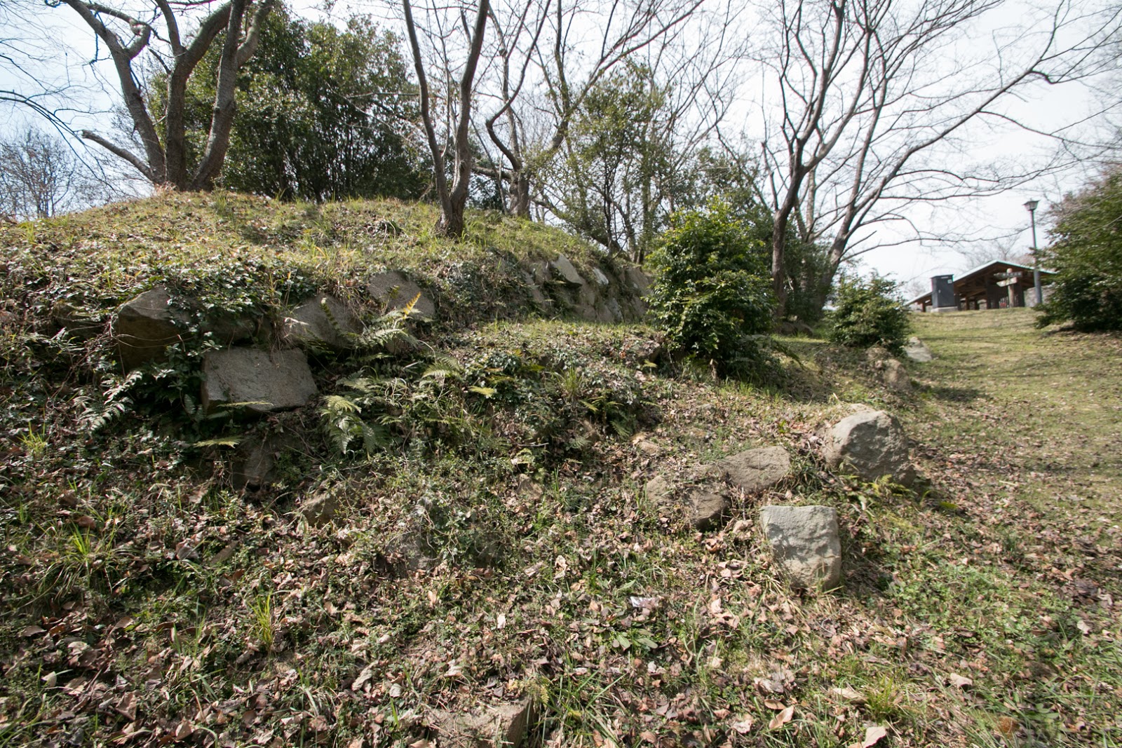 Shimotsui Castle -Castle looking down straight and bridge- | Japan ...