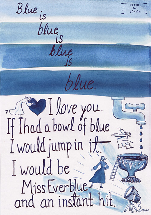 Flash For Zonzon: Seasons. November Blue Love Poem.