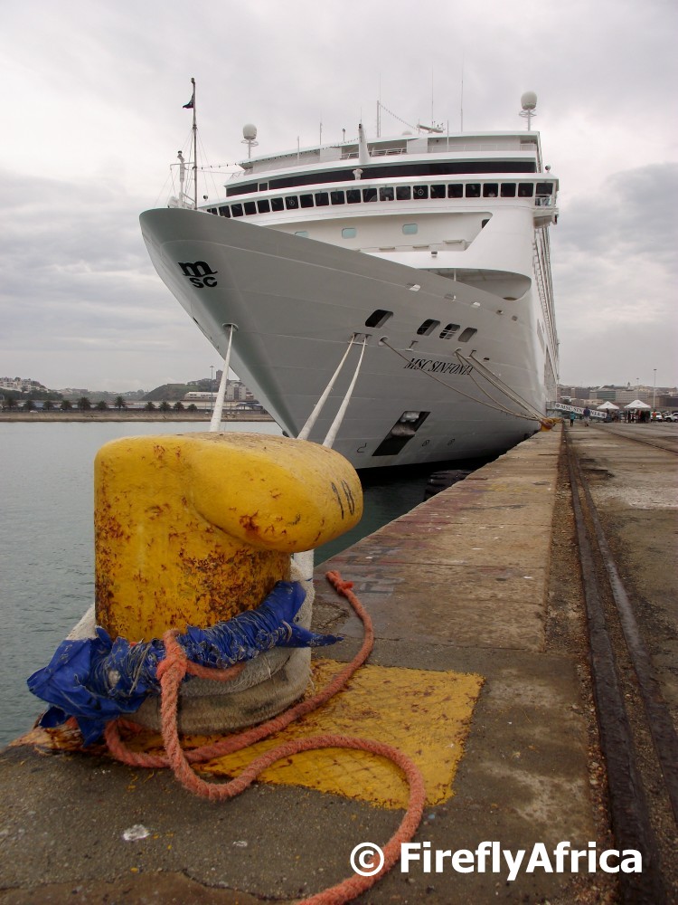 Port Elizabeth Daily Photo: Cruise ship in PE Harbour