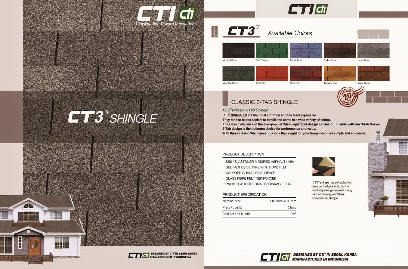 Kota Baru Bangunan: ATAP BITUMEN CTI KOREA | BITUTEK | CT 3