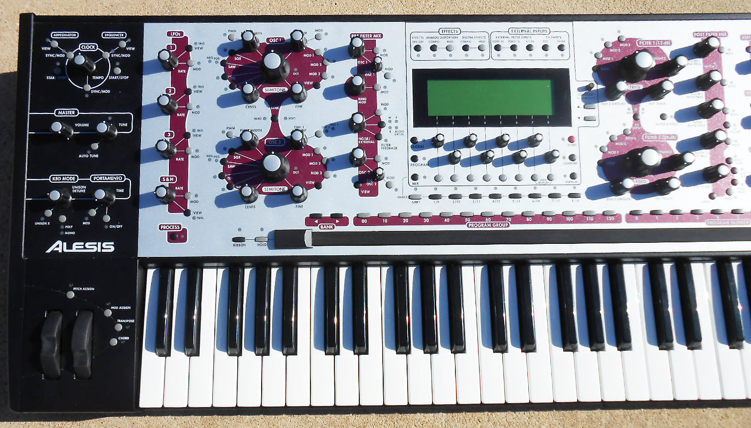 MATRIXSYNTH: 2000s Red Alesis Andromeda 16-Voice Analog Synthesizer