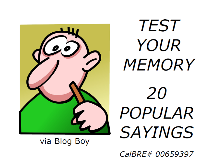 Labels: popular sayings , slideshow , test your memory