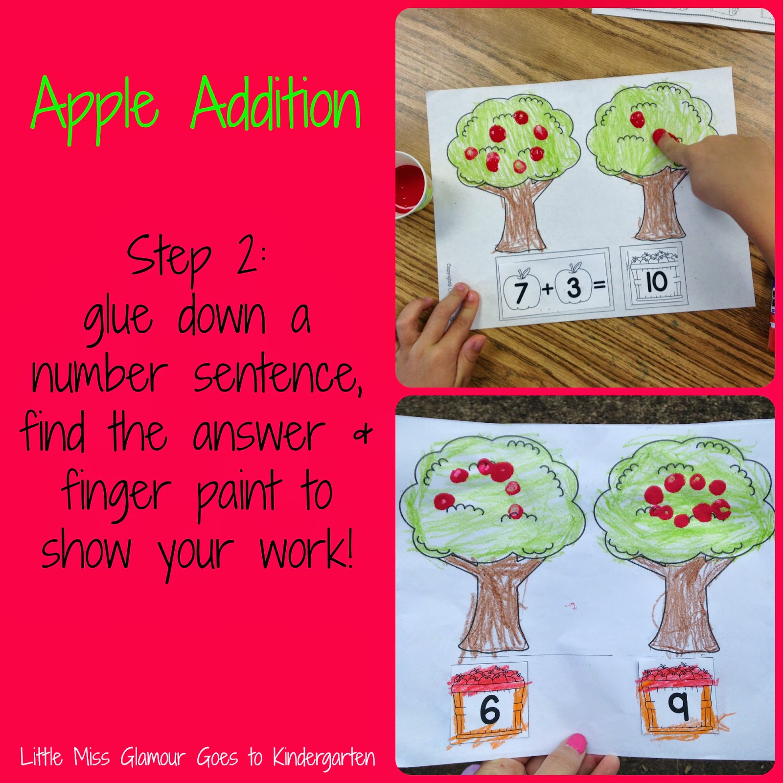 Little Miss Glamour Goes To Kindergarten: Apple Math {limited time only ...