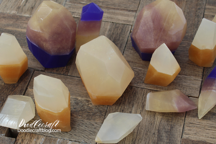 Layered Crystal Rock Soap DIY!
