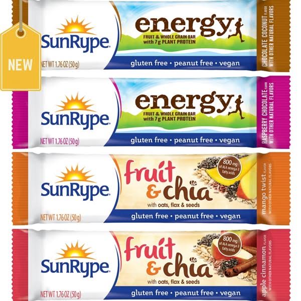 Sunrype introduces Gluten free, peanut free and vegan snack bars ...