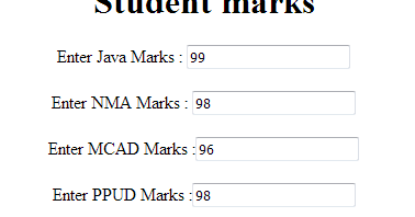 Advanced Java: Develop jsp program to display the grade of a student by ...