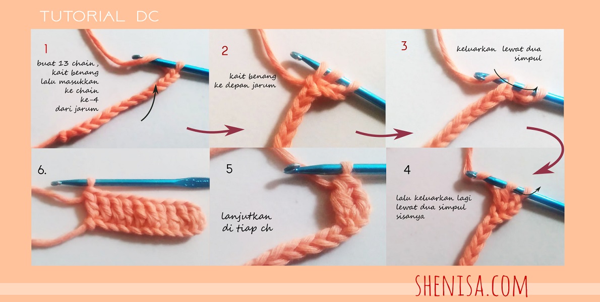 [Tutorial] Dasar Merajut Crochet: Membuat Double Crochet - She Nisa