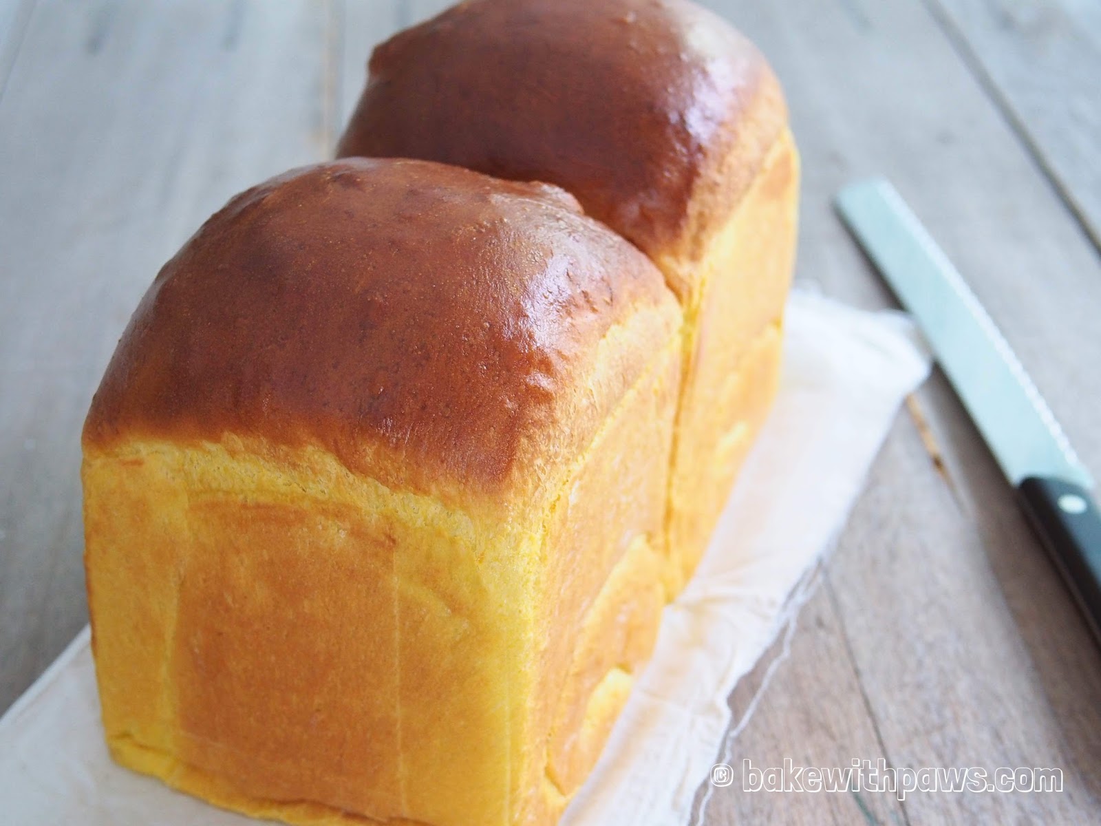 Pumpkin Loaf (Straight Dough Method) - BAKE WITH PAWS