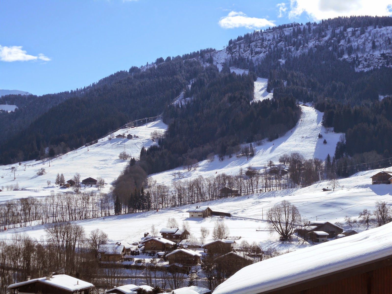 Praz sur Arly: Au balcon...l'hiver