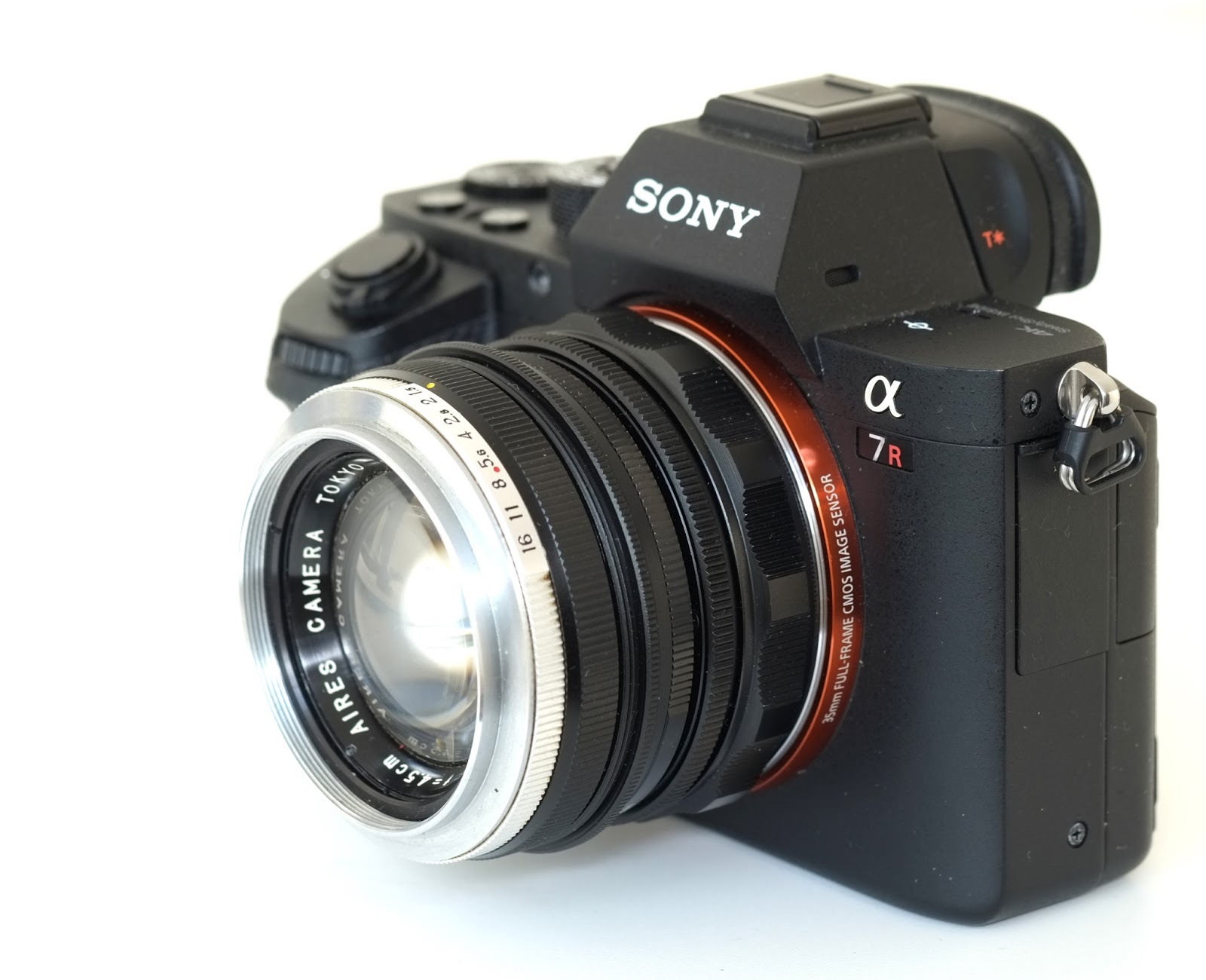 M42 MOUNT SPIRAL: AIRES CAMERA TOKYO S CORAL 45mm F1.5 (Aires 35-V mount)