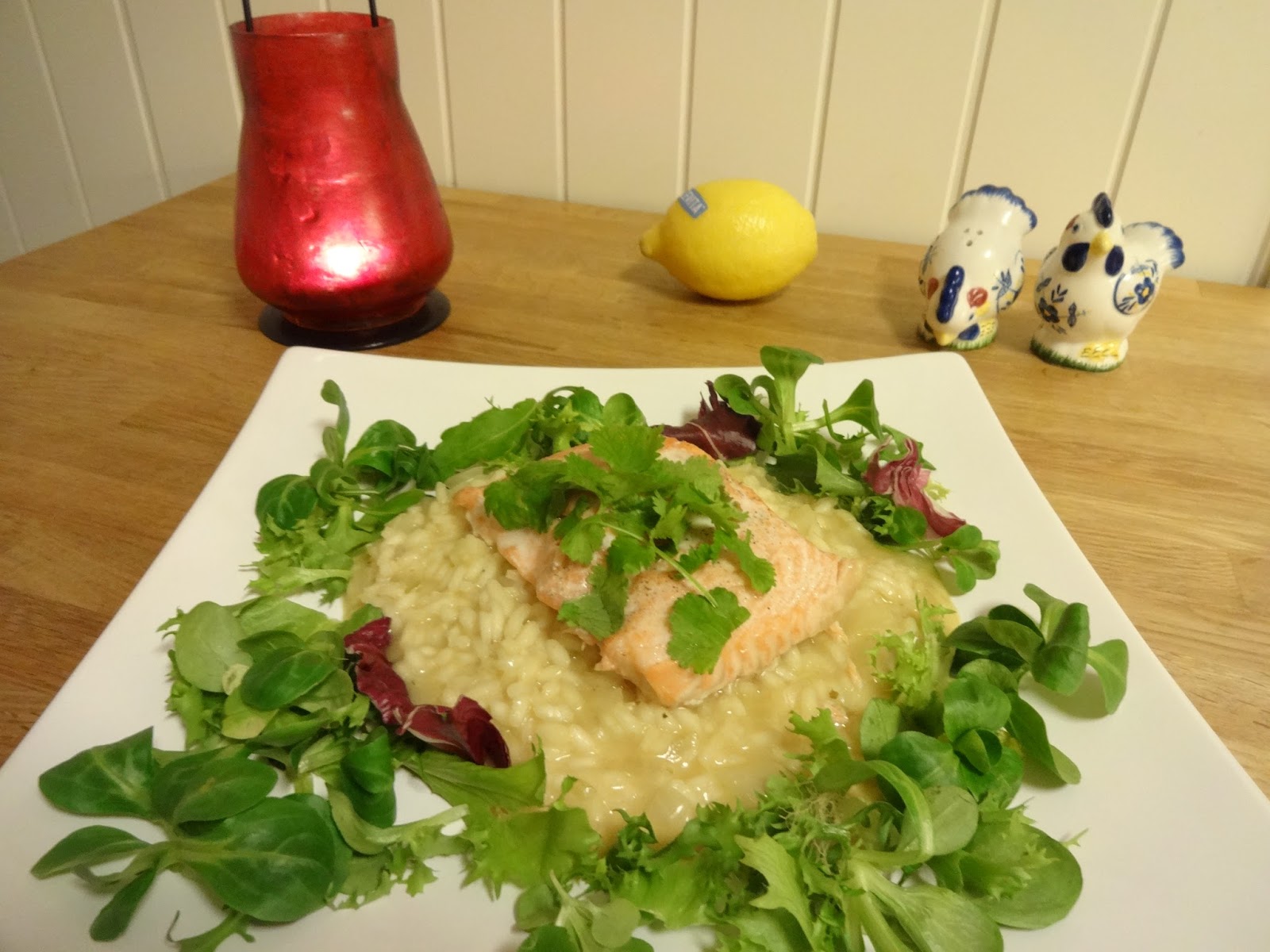 Edels Mat : Sitronrisotto med ovnsbakt laks 💞