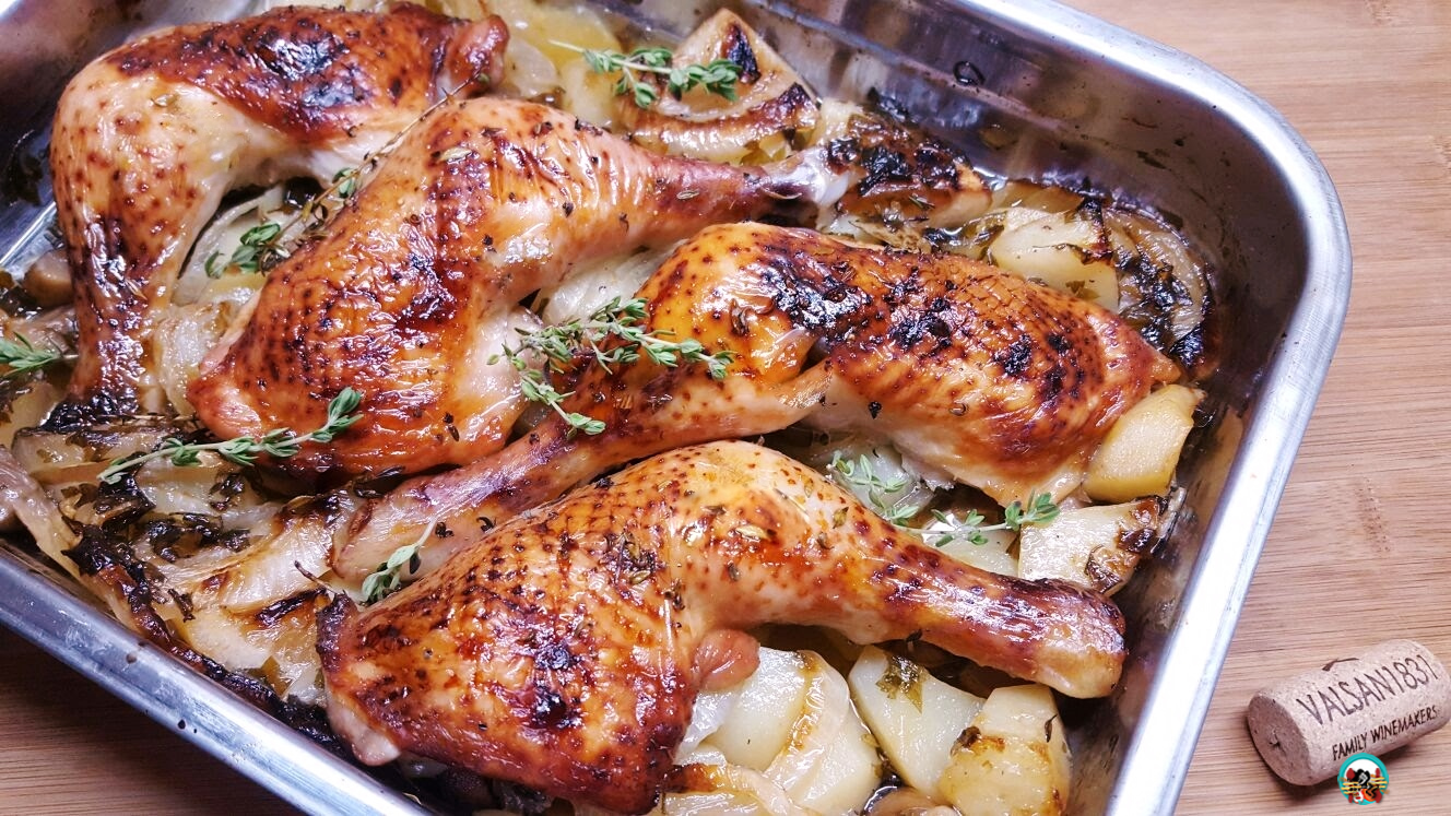 Pollo asado con salsa de mango - ¡Huele Bien!