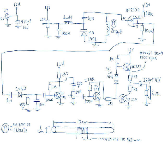 Rádio AM Varicap Caseiro: Rádio AM Varicap Caseiro