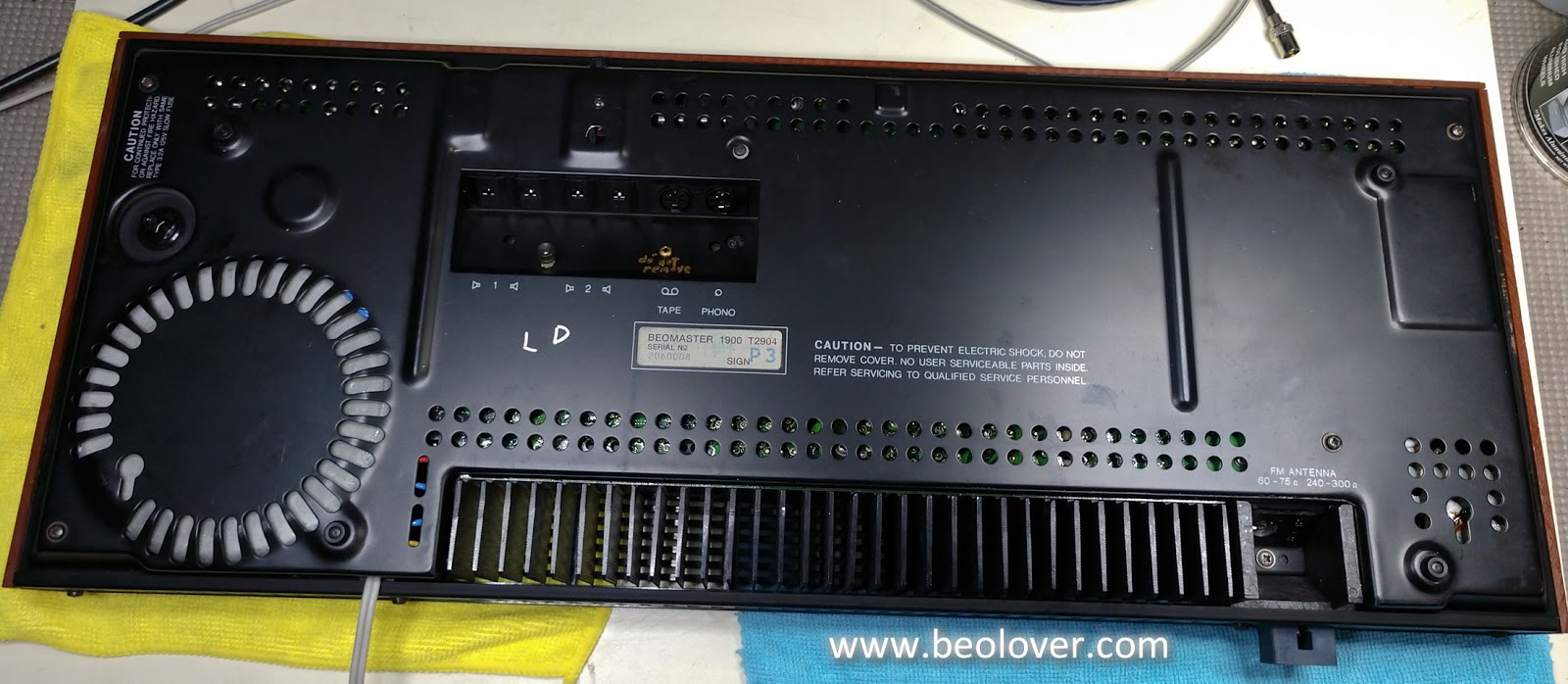 beolover: Beomaster 1900 Type 2904: Cleaning, polishing and reassembly