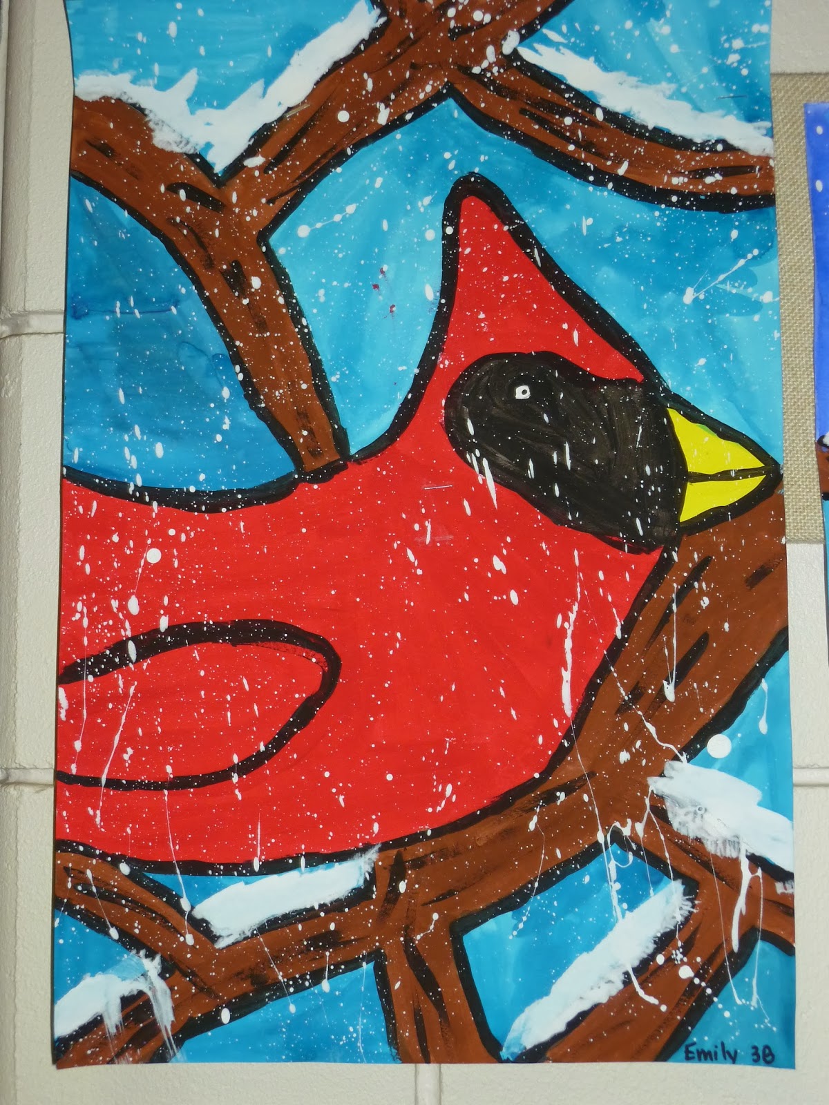 Mrs. Werner's Art Room: Winter Cardinals