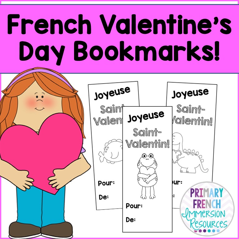 Valentine's Day Freebie - Bookmarks for students! - Primary French ...