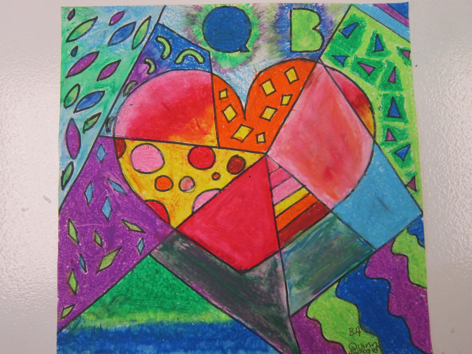 the creARTtivity spot: 4th Grade Warm / Cool Hearts