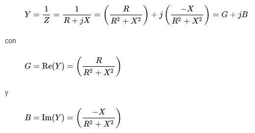 Impedancia, Reactancia, Conductancia y Susceptancia