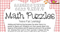 Teaching By the Sea: Scrambled Squares - Math Puzzles - Have Fun Learning!