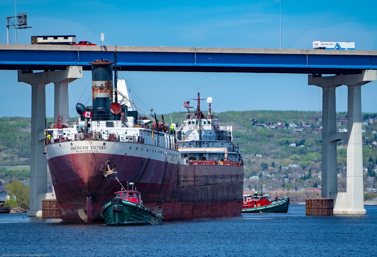 Duluth Harbor Cam: American Victory takes its first step to the boneyard!
