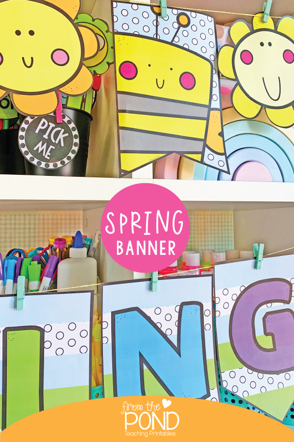 Spring Banner for the Classroom | From the Pond