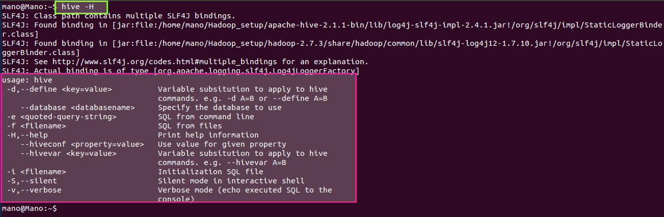 Share My Learning S 3 Hive Commands Cli Command Line Interface