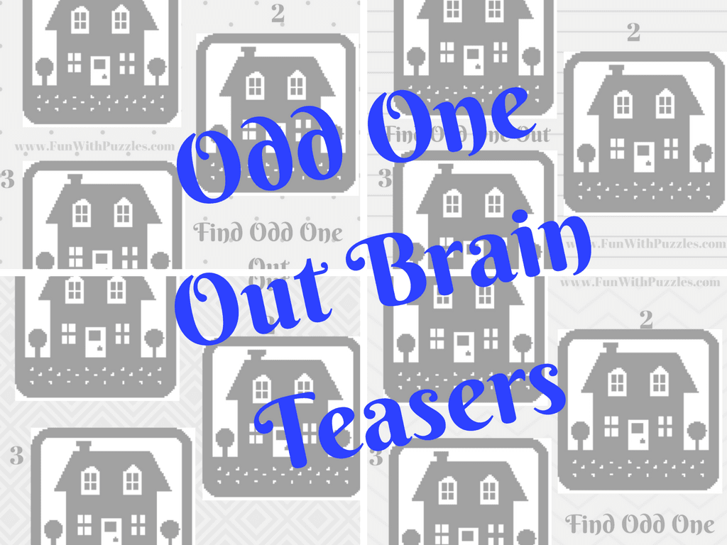 Observation Picture Puzzles to find Odd One Out Picture