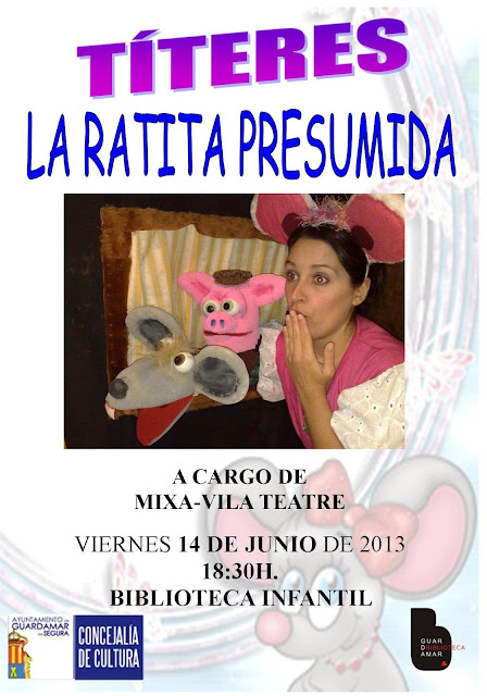 Menjallibres: TÍTERES "LA RATITA PRESUMIDA"