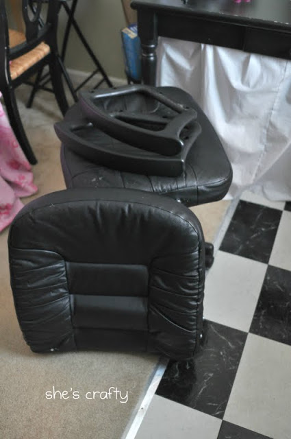 She's Crafty: How to recover a boring office chair